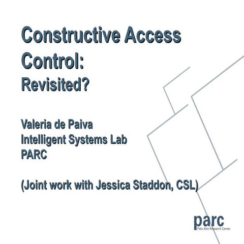 Constructive Access Control | PDF | Programming Languages | Computing