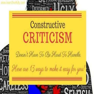 Constructive criticism | PPTX