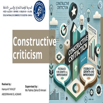 Constructive criticism présentations ptx | PPTX