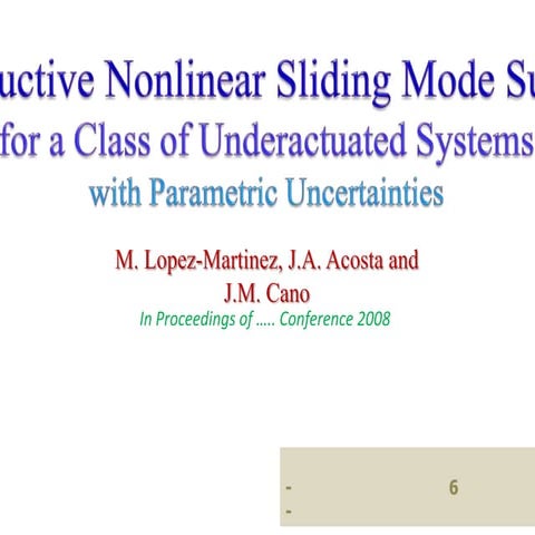 Constructive nonlinear smc | PPTX