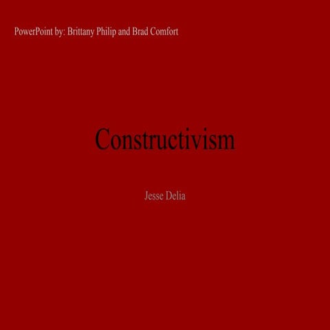 Constructivism | PPTX