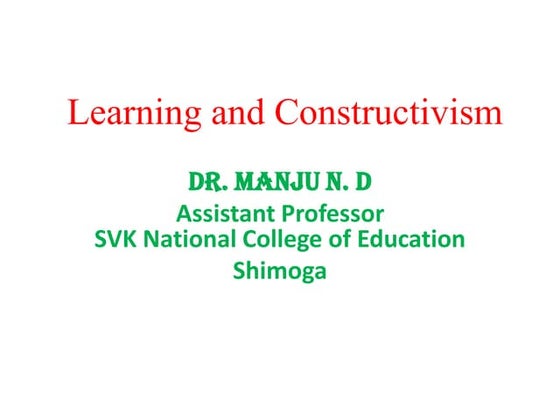 Learning theories in mathematics | PPTX