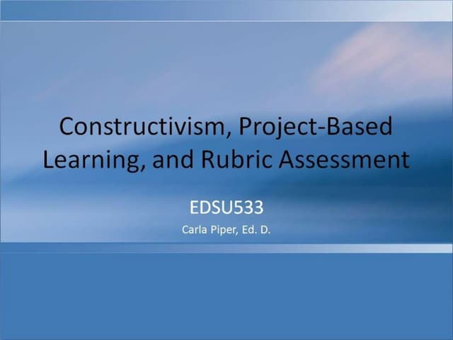 Project based learning | PPTX