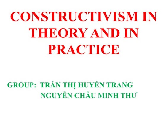 Constructivism | PPT