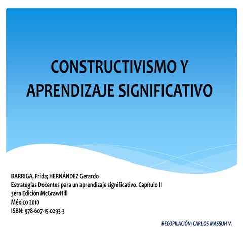 Constructivismo y aprendizaje significativo | PDF