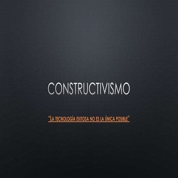 Constructivismo | PPTX