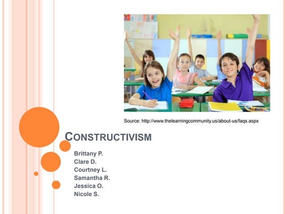 Constructivist Learning theory | PPTX | Homework and Study | Education