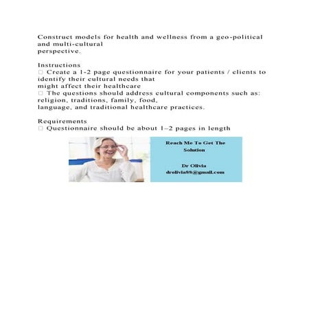 Construct models for health and wellness from a geo-political and mu.docx
