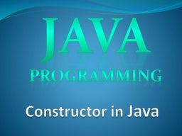 Constructor ppt | PPT