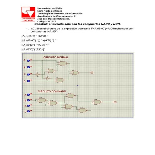 Una Computadora Hecha Con Compuertas Nand Compuerta NAND SN74HC00N