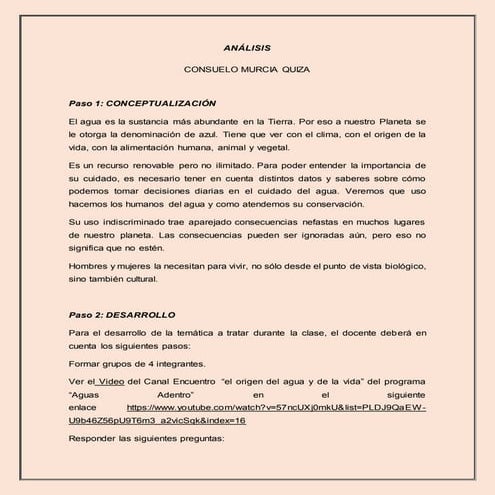 El Ciclo Del Agua | PPTX