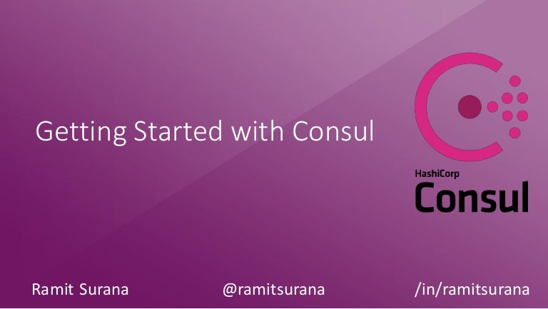 Getting Started with Consul