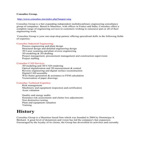 Consultec group | DOCX