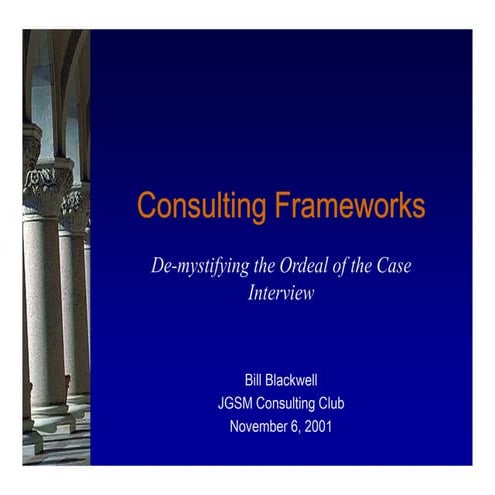 Consulting frameworks | PDF