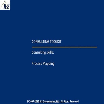 Consulting toolkit process mapping | PPTX
