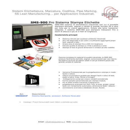 SMS-400E Pro Stampante Etichette | PDF