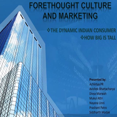 Indian Consumers | PPTX