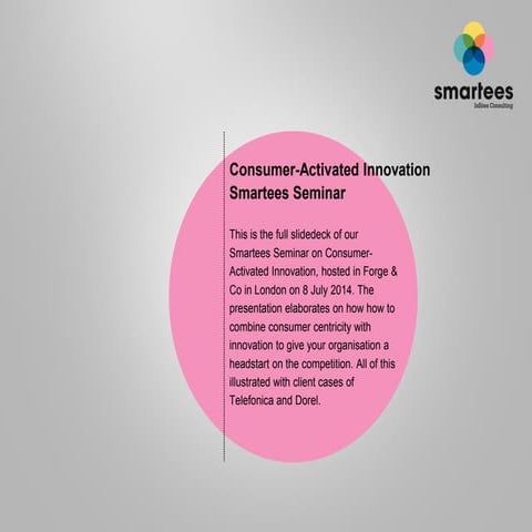 Consumer-Activated Innovation Smartees Seminar | PDF