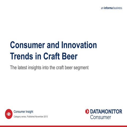 Consumer and Innovation Trends in Craft Beer | PDF