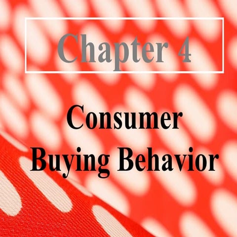Consumer Buying Behavior 1 | PPT