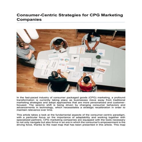 Consumer Packaged Goods (CPG) Industry - 5 Digital Transformations | PPTX