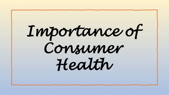 Consumer Health Education (MAPEH) | PPTX | Personal Finance