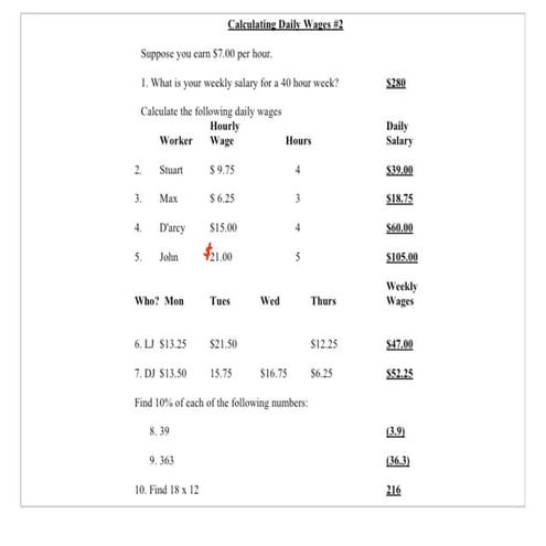 Consumer Math Slides October 9, 2007 | PDF