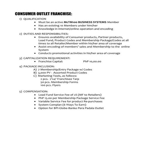 Consumer outlet-franchise.888.1 (2) | PDF