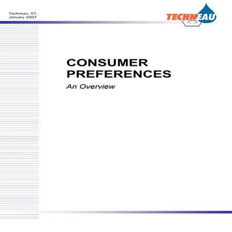 Consumer preferences | PDF