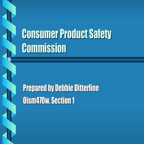 Consumer Product Safety Commission2 | PPT