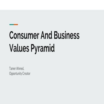 Consumer and business values pyramid | PDF