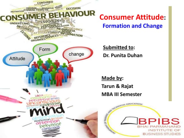 Consumer Behaviour-Attitude | PPT