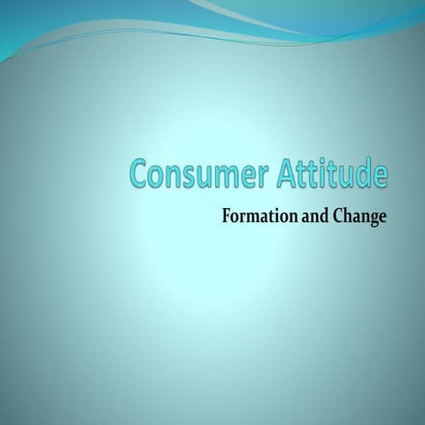 Multi attribute attitude model | PPTX