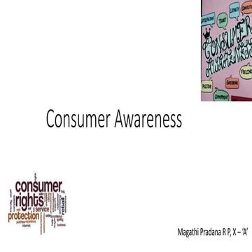 Consumer Awareness & its importances - RETAIL | PPT
