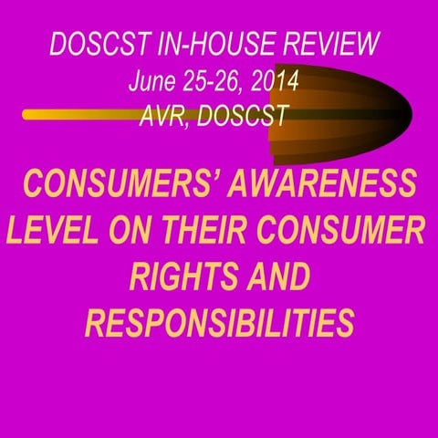 Consumer awareness level | PPT