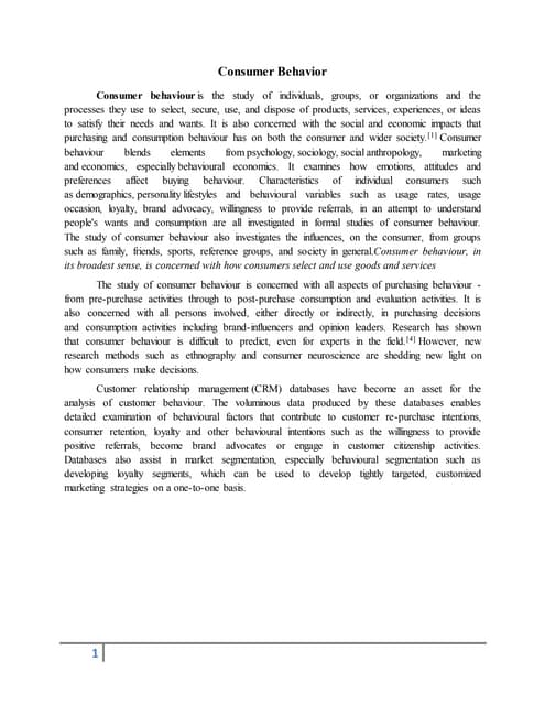 Miniso consumer behaviour | PDF