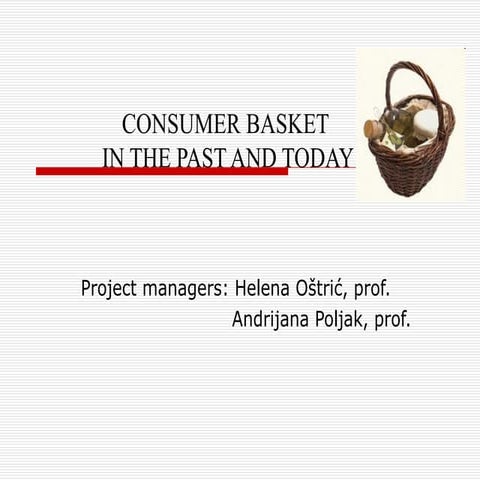Consumer basket | PPT