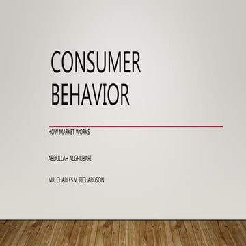 CONSUMER BEHAVIOUR ppt somesh | PPTX