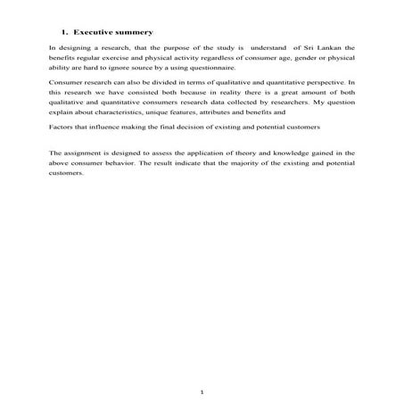 Consumer behavior analyzed for fitness of fitness centres (ecb, slim) | PDF