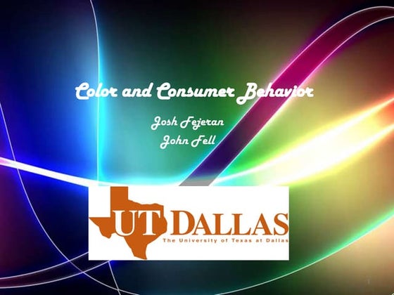 Color and Consumer Behavior | PPT