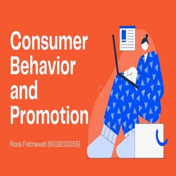 Consumer behavior and promotion | PPT
