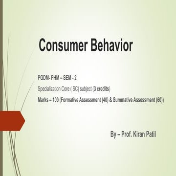 Consumer Behavior_Unit 1- AS PER syallbus.pptx