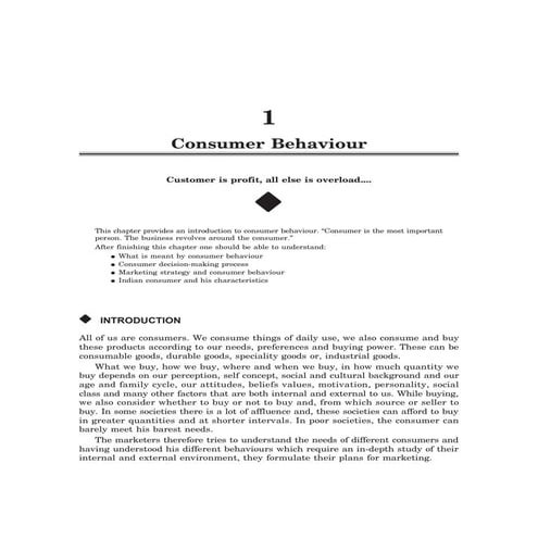 Consumer behaviour | PDF