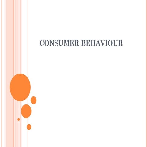 Consumer Behaviour | PPT