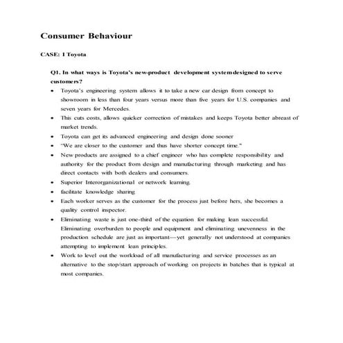 Consumer Behaviour [www.writekraft.com] | DOCX