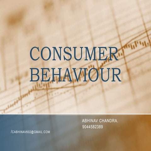 Consumer behaviour in marketing . | PPTX