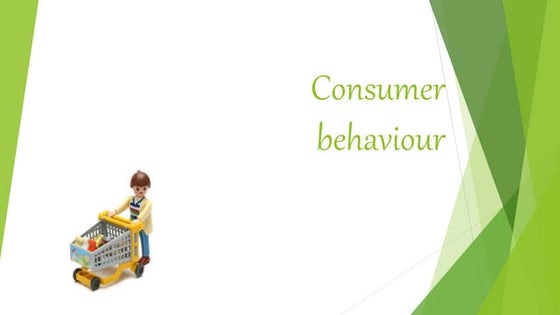 Consumer behaviour in retail business | PPTX