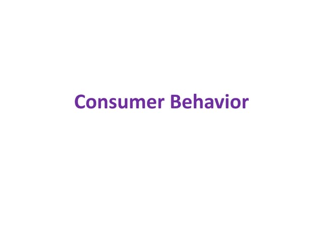 Types of consumer buying behaviour | PPTX