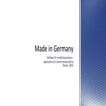 Consumer Behavior - Made in Germany | PPTX