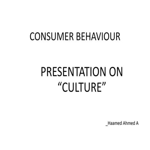 Consumer behaviour ppt | PPT